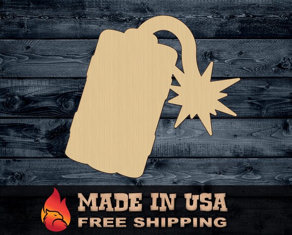 Dynamite TNT Explosive Wood Cutout Silhouette Blank Unpainted | Etsy