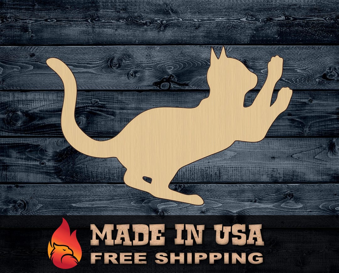 Wood Sign Cutout Cat Feline 1/4 Inch Thick - Etsy