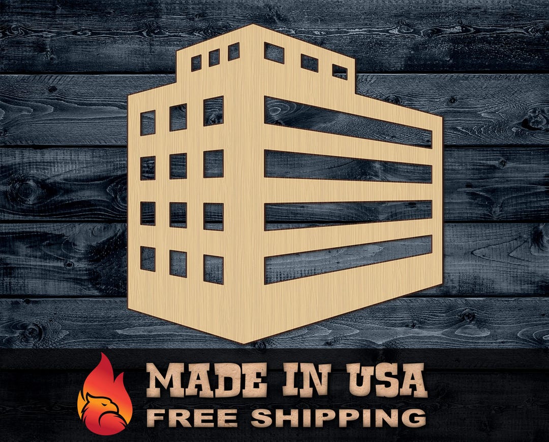 Wood Sign Cutout Hotel Motel Building House 1/4 Inch Thick - Etsy