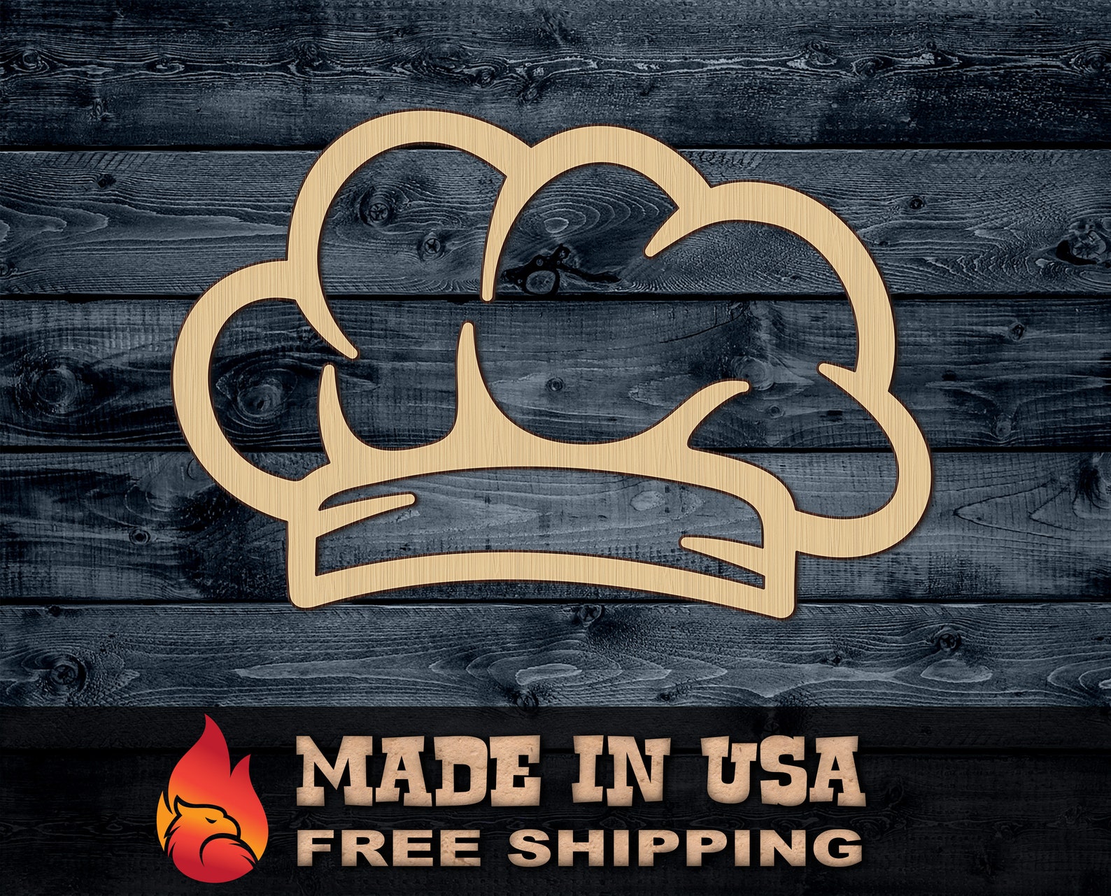 Chef Cook Hat Kitchen Cuisine Culinary Wood Cutout Shape - Etsy