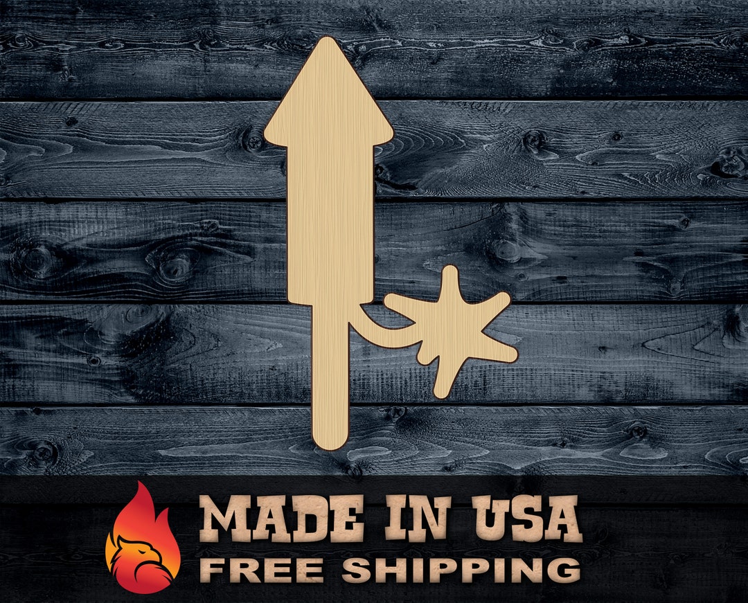 Firecracker Party Event Wood Cutout Shape Silhouette Blank - Etsy