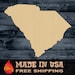 South Carolina State Wood Cutout Contour Silhouette Blank Unpainted ...