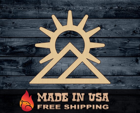 Sun Summer Mountain Sunrise Sunset Travel Vacation Wood Cutout | Etsy