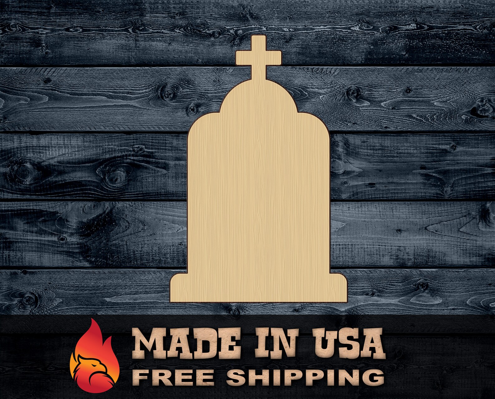 Tombstone Cross Halloween Tomb Stone Wood Cutout Shape - Etsy