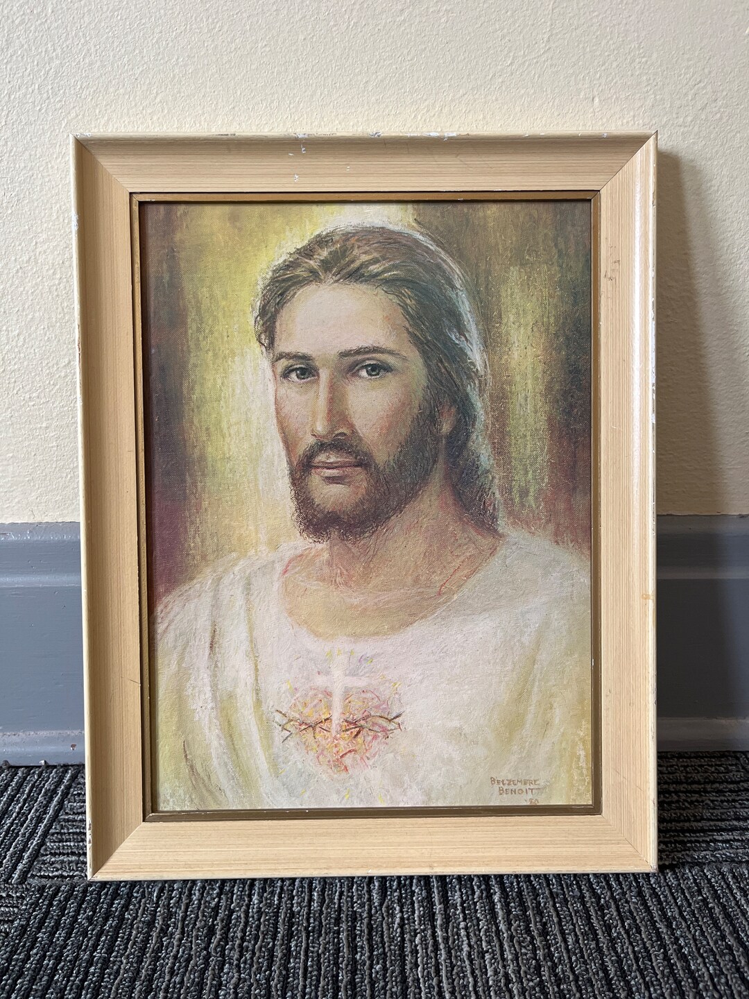 Vintage, Framed, Religious, Jesus, Wall Art, Home Decor - Etsy