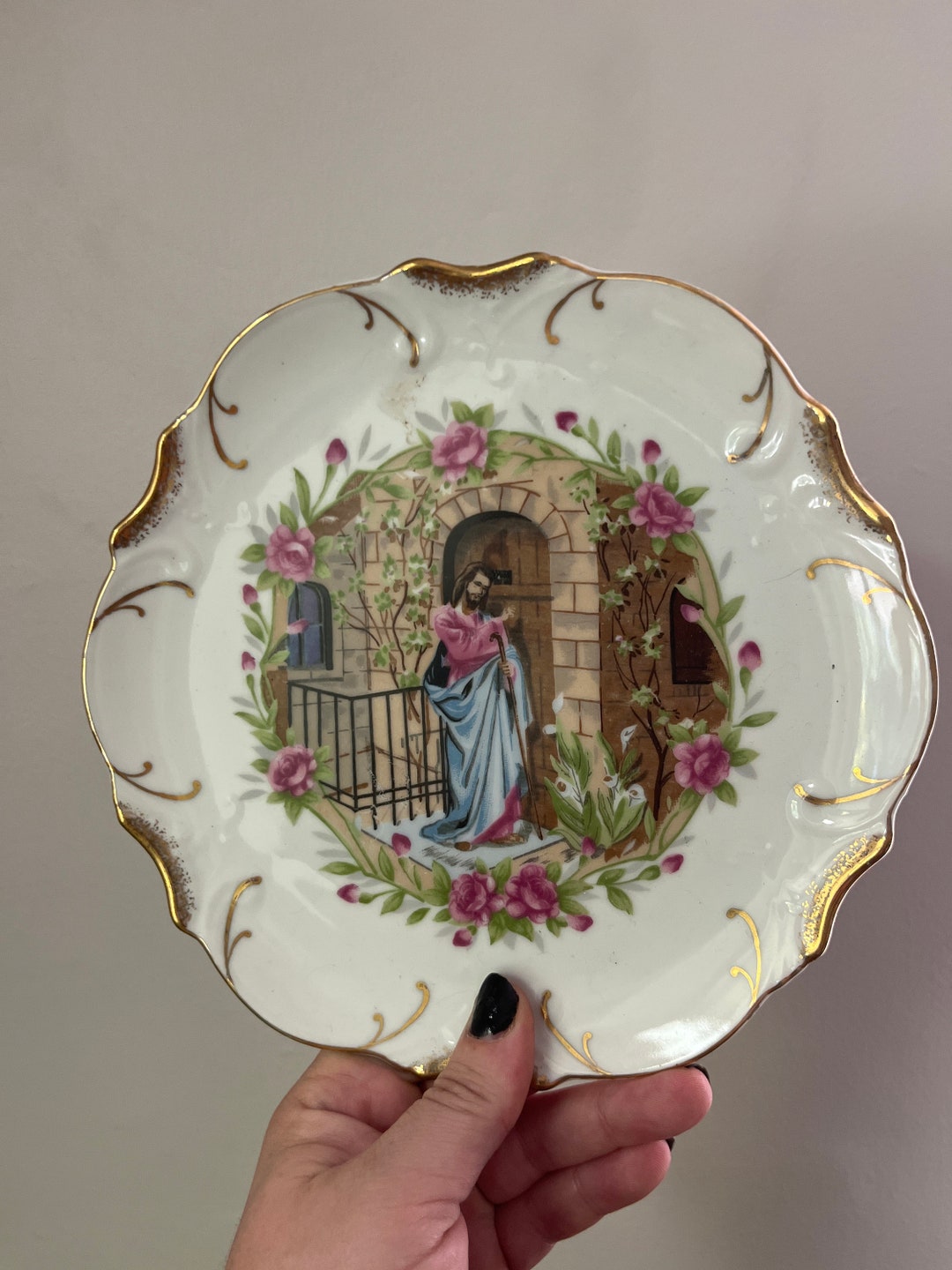 Vintage Decorative Religious Jesus Wall Art Plate - Etsy