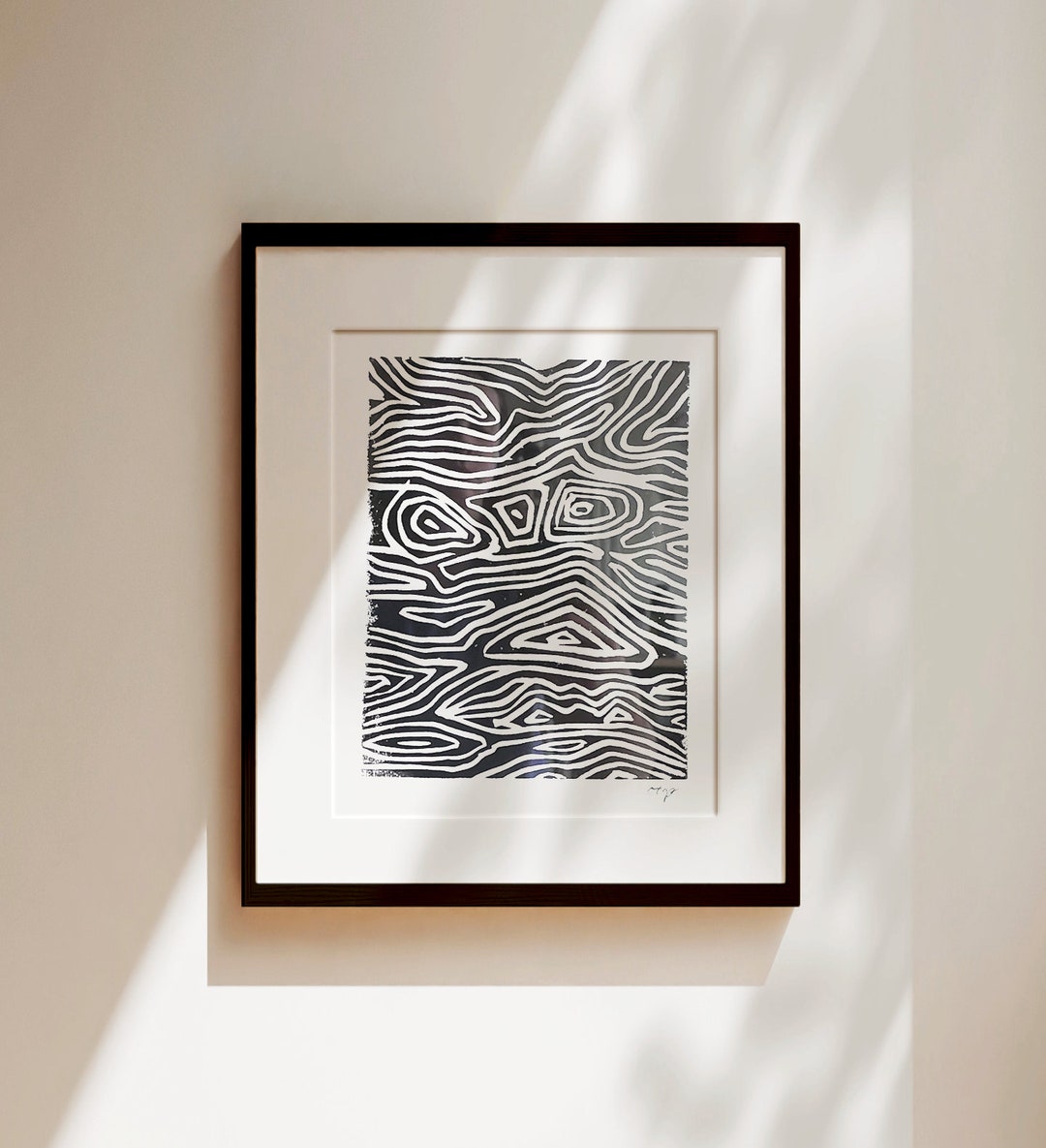 Topo Almost / Original Handmade Topographic Map Linocut Print - Etsy