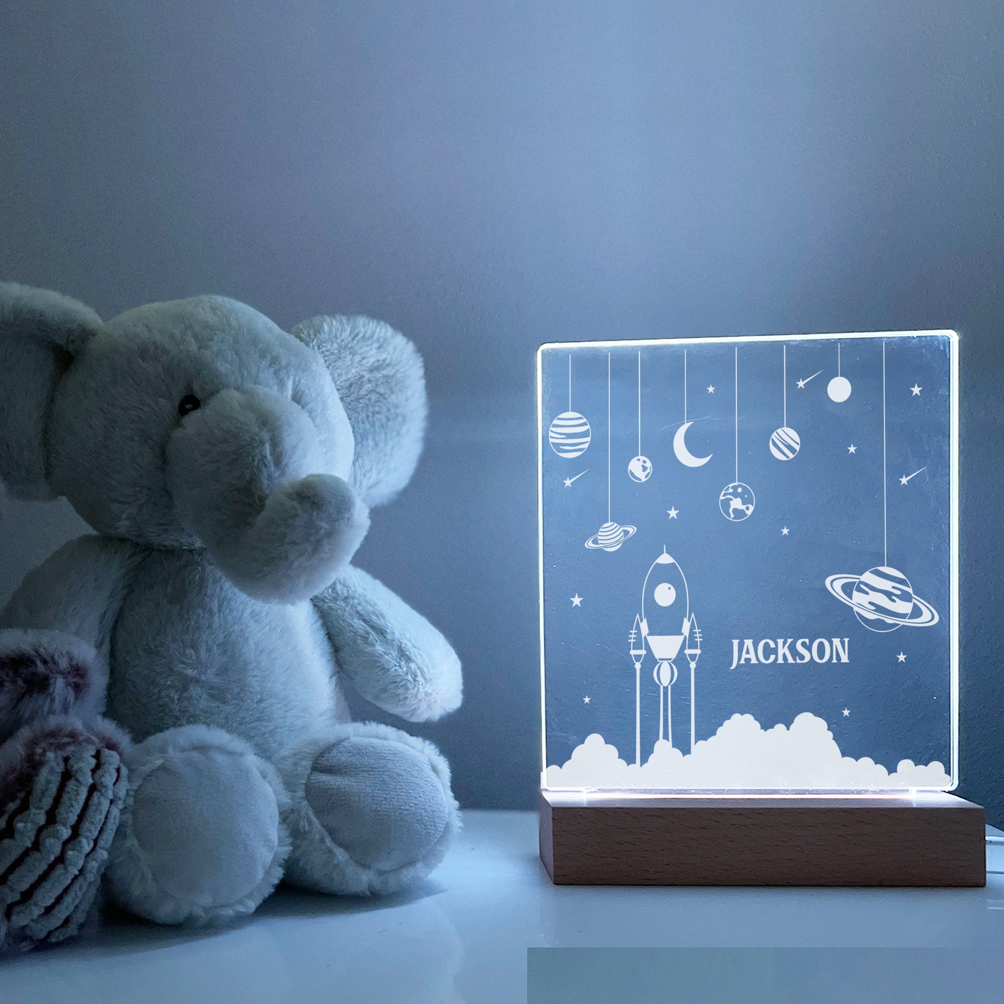 Personalized Night Light for Kids Customized Gifts for Baby Boy Bedroom ...