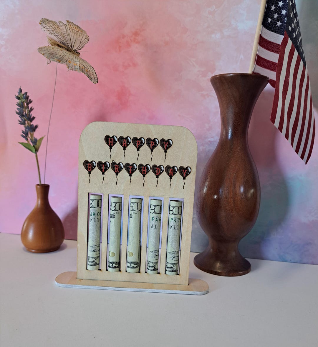 Free-standing Money Scroll Holder for Birthdays - Etsy