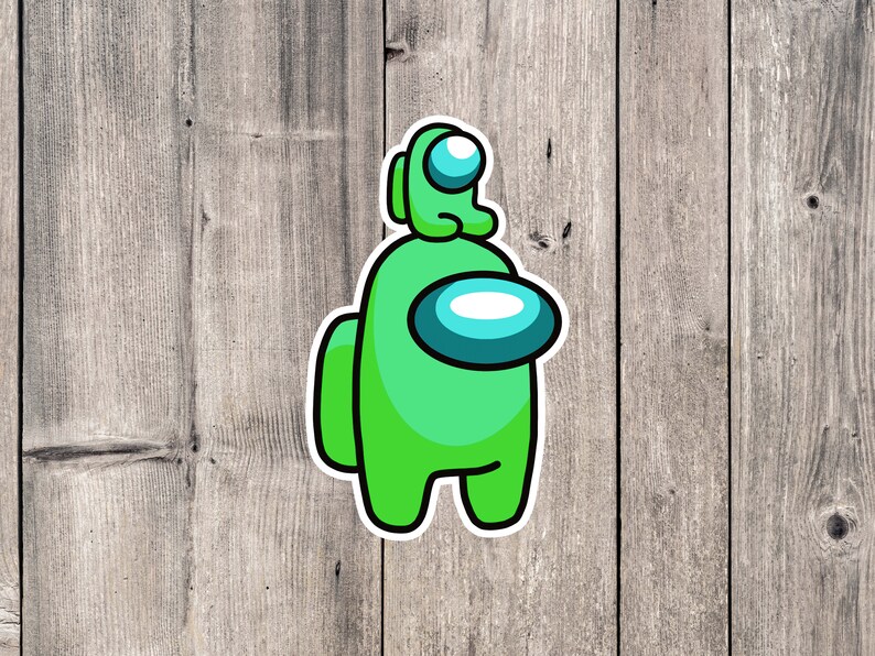 Among Us Stickers with Crewmate and Mini Crewmate die cut | Etsy