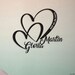 Personalized Wedding Gift for Couple, Heart Sign With Names and Date ...