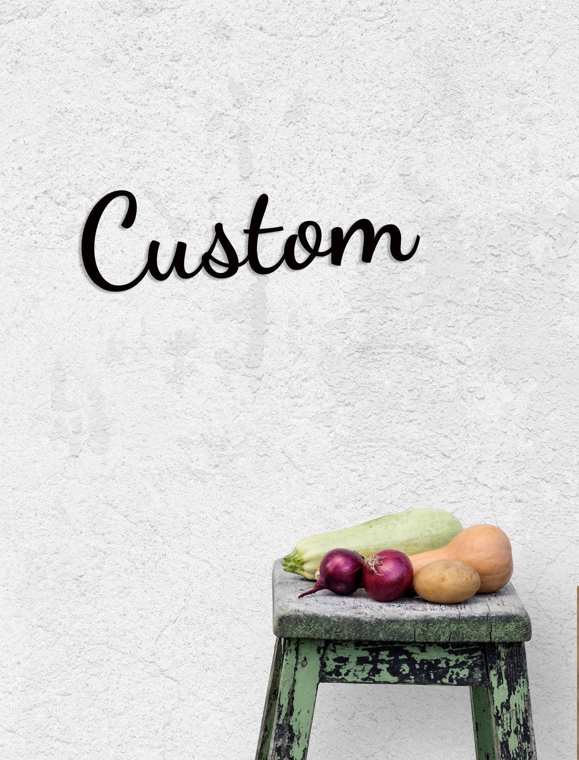 Custom Metal Words Wall Art Your Custom Text Custom Name - Etsy