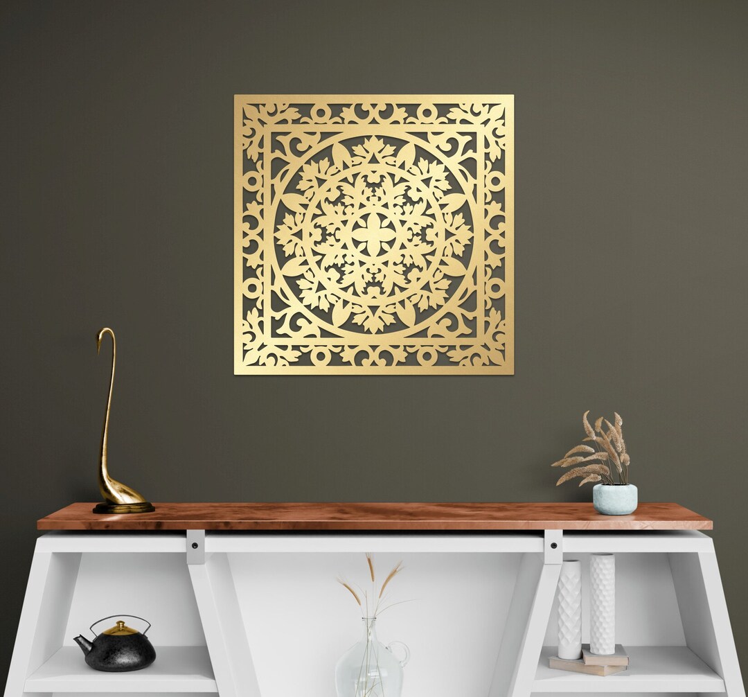 Abstract Classic Large Metal Wall Art and Decor, Traditional Large ...