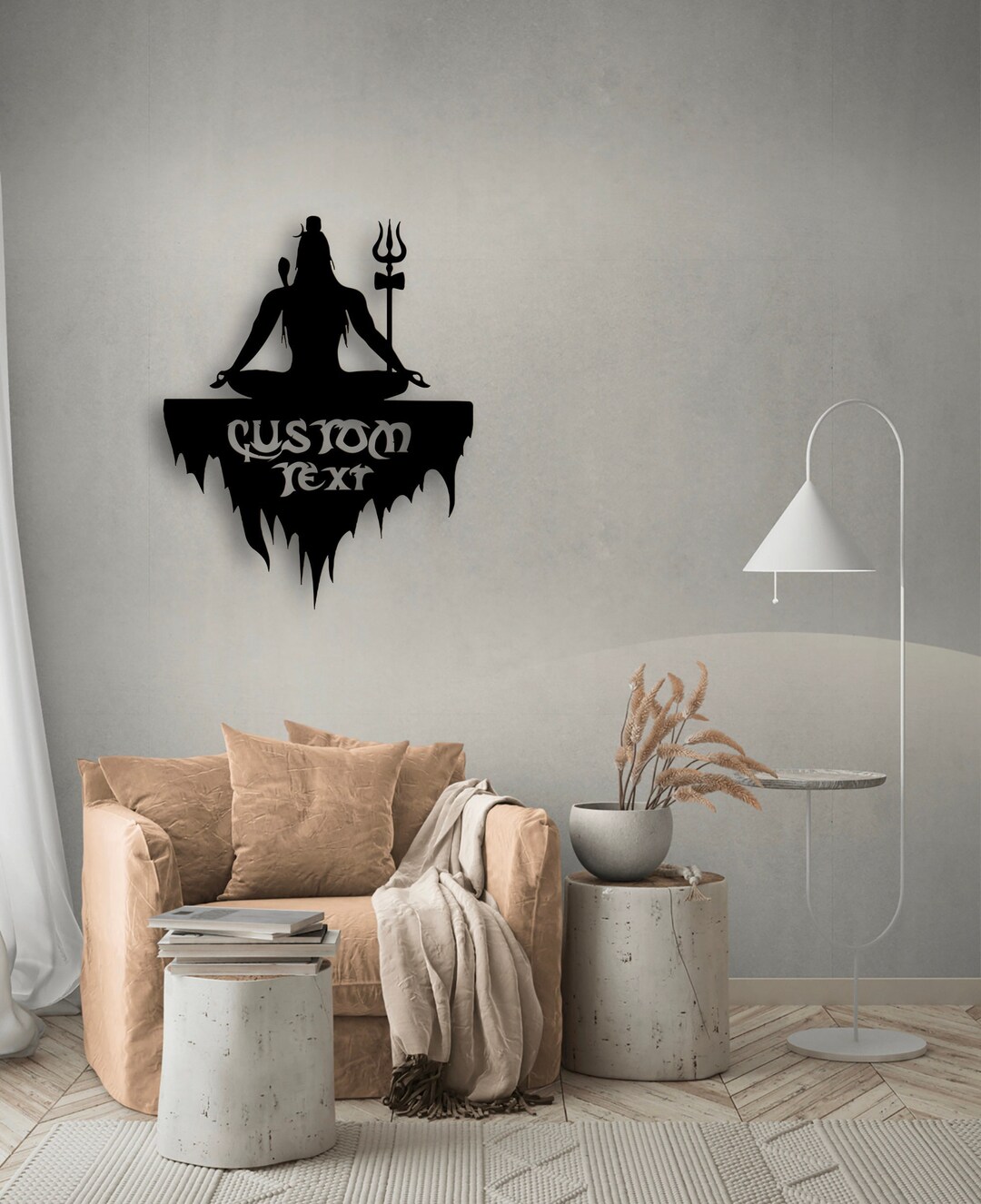 Devil Large Metal Wall Art and Decor Home Decoration, Gothic Home ...