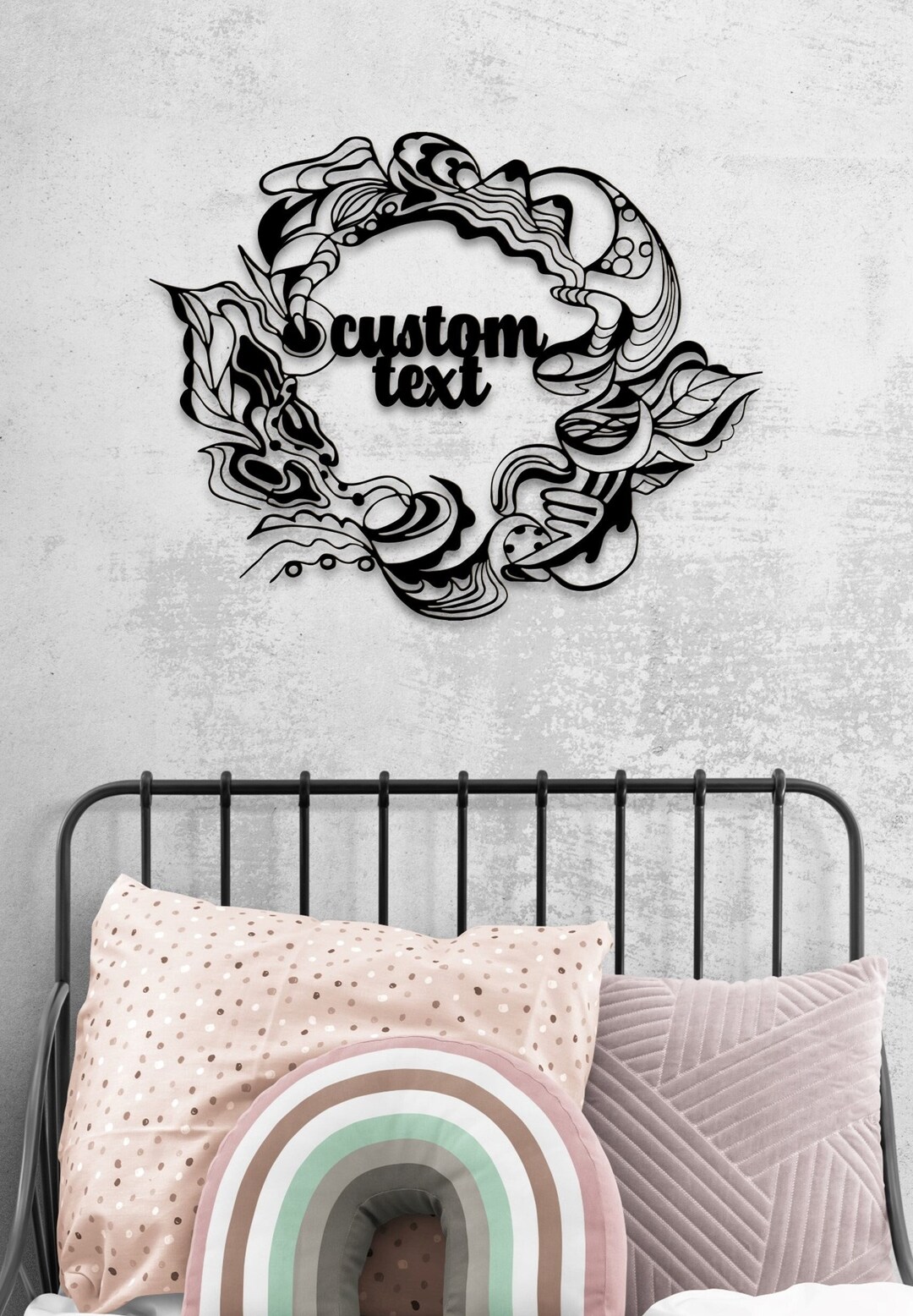 Custom Large Metal Wall Art and Decor, Personalized Wall Art for Her ...