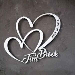 Metal Custom Love Sign, Heart and Love Large Metal Wall Art ...