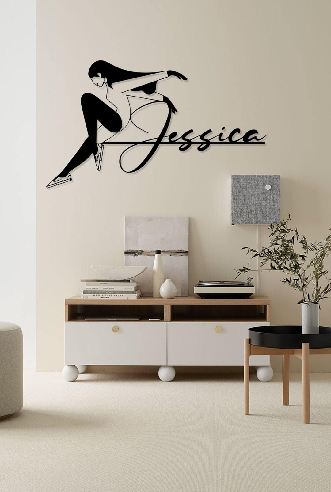 Metal Woman Wall Art , Art Deco Woman Wall Decor, Custom Gift for Her ...