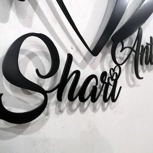 Metal Customized Love Sign, Heart and Love Large Metal Wall Art ...