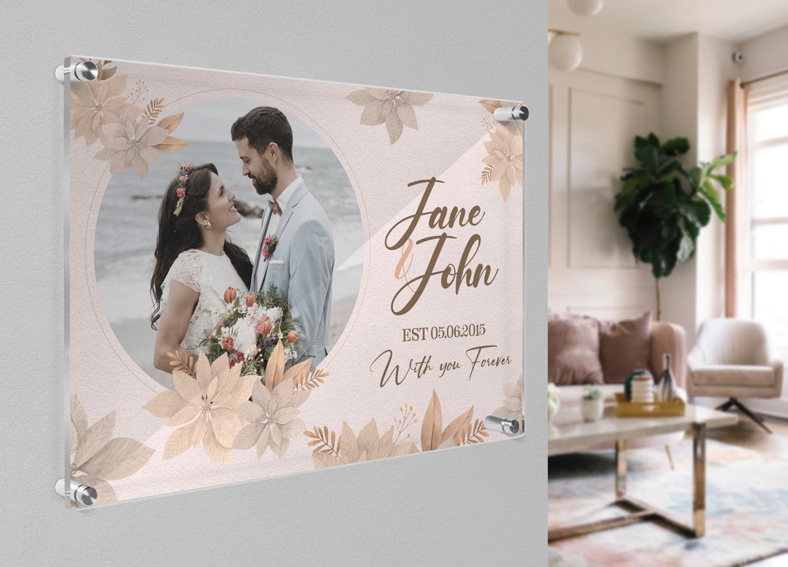 Personalized Photo on Acrylic Wall Art, Fully Customized Wall Art ...