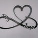 Metal Customized Love Sign, Heart and Love Large Metal Wall Art ...