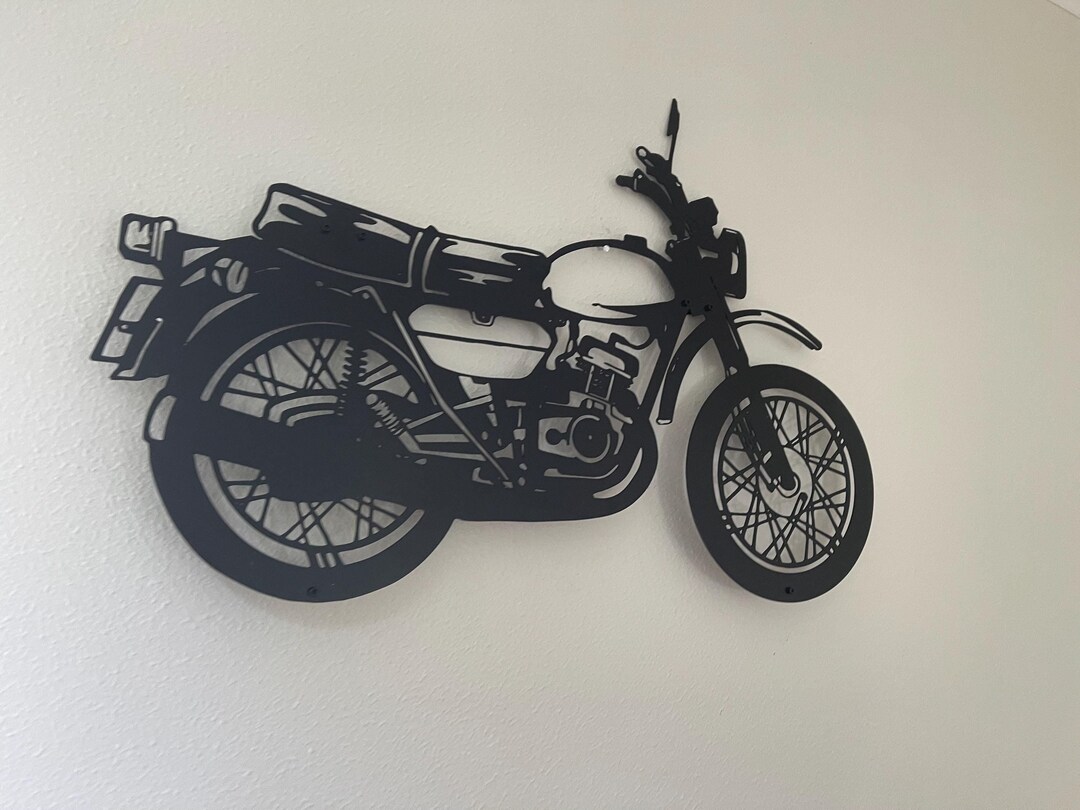 Custom Motorcycle Metal Wall Art, Motorcycle Lover Gift for Him ...
