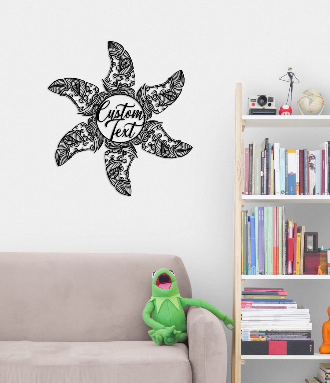 Floral Large Metal Wall Art Decor, Custom Flower Style Modern Metal ...