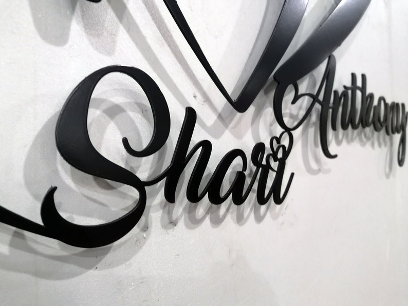 Metal Custom Love Sign, Heart and Love Large Metal Wall Art ...