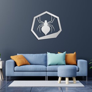 Decor , Metal Spider Wall Art , Customized Wall Art, Custom Large Metal ...