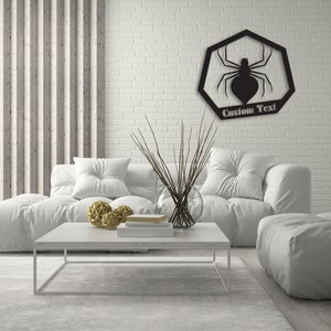 Decor , Metal Spider Wall Art , Customized Wall Art, Custom Large Metal ...