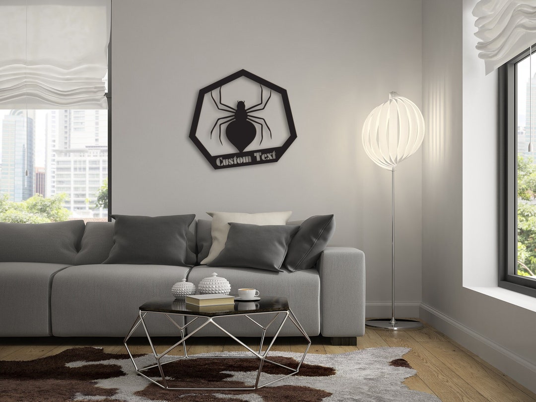 Decor , Metal Spider Wall Art , Customized Wall Art, Custom Large Metal ...