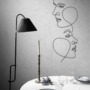 Metal Faces Wall Art Metal Wall Decor, Abstract Home Decoration ...