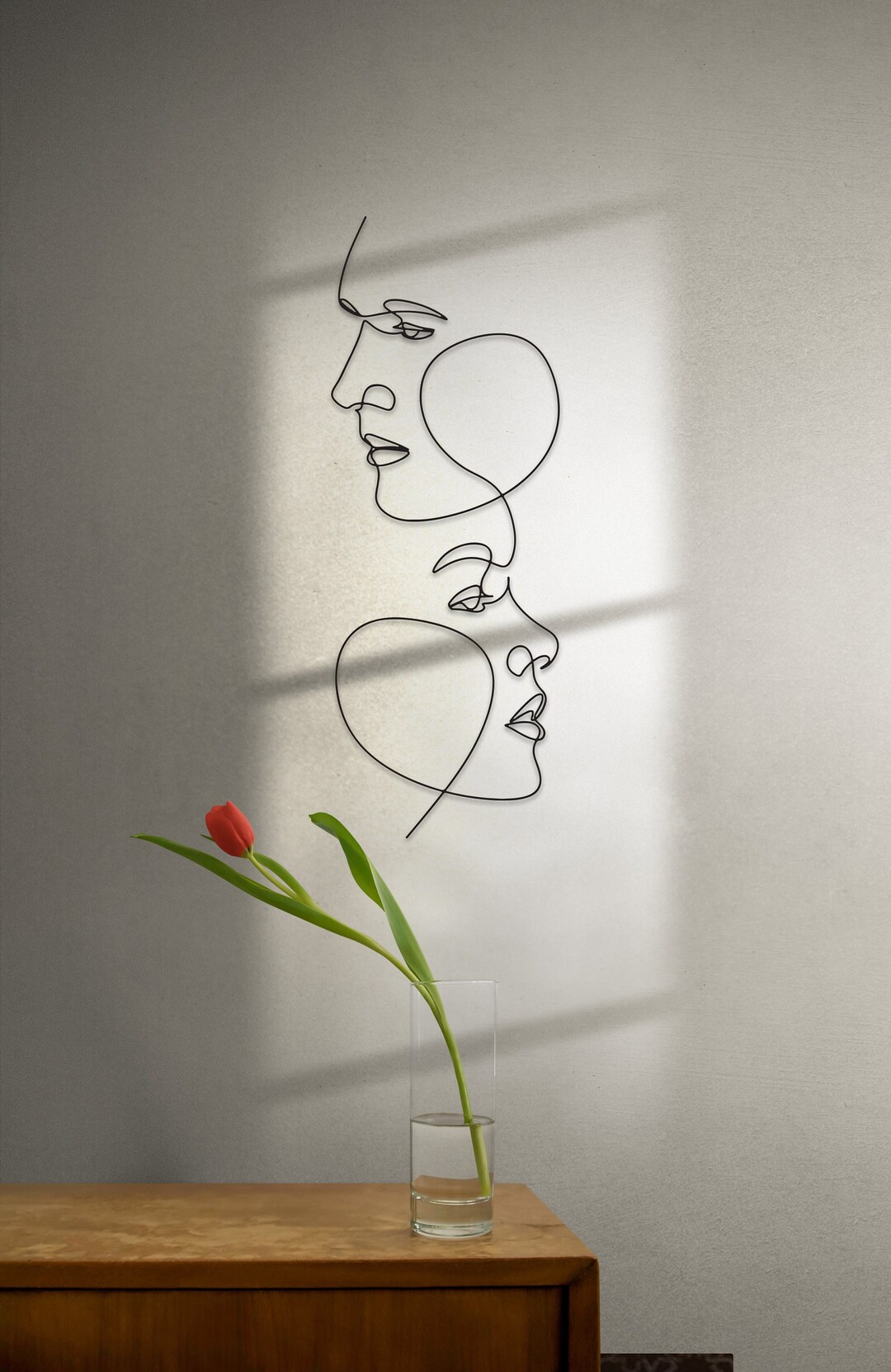 Metal Faces Wall Art Metal Wall Decor, Abstract Home Decoration ...