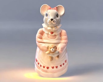 Mouse With Teddy Bear Cookie Jar - Etsy