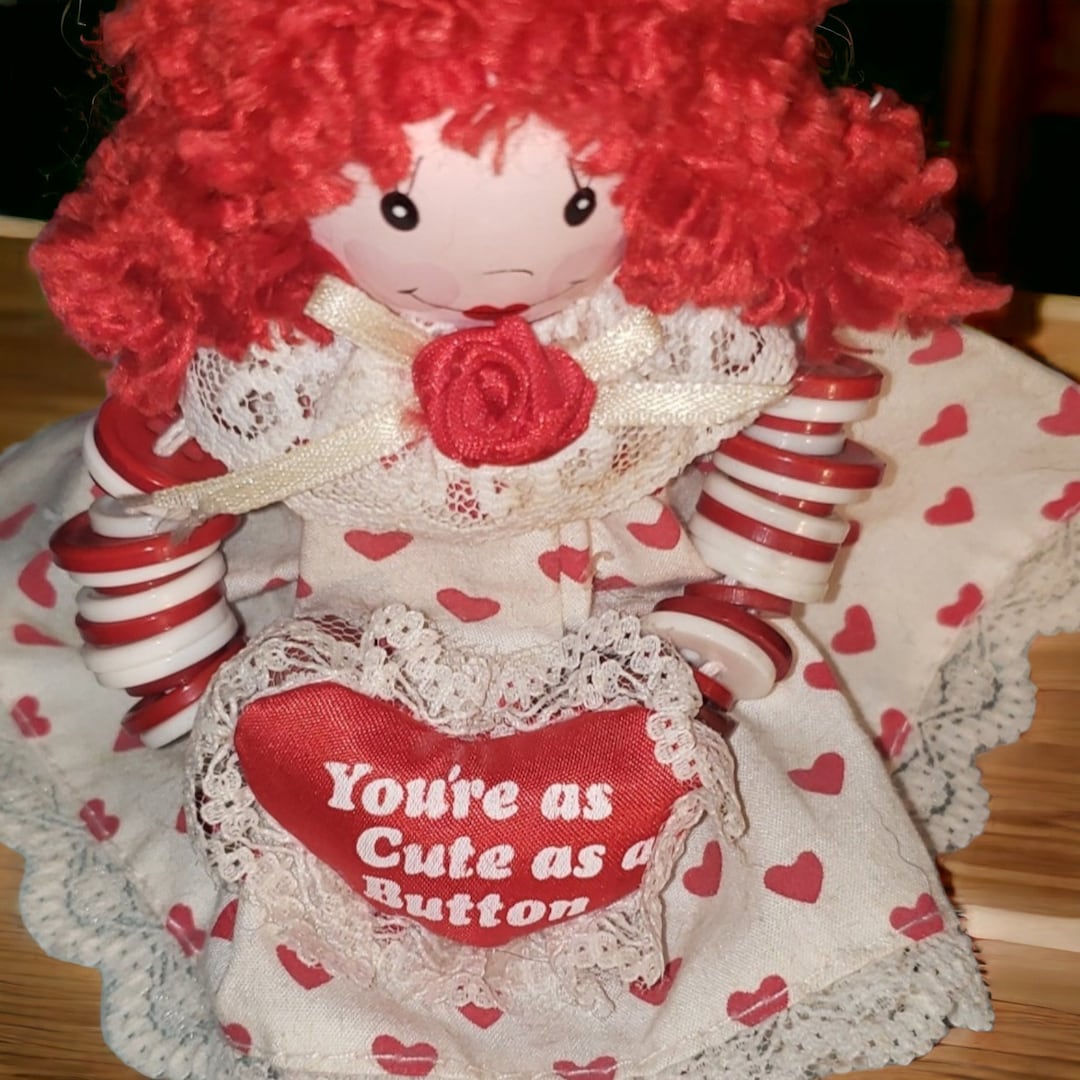 Vintage Doll You're as Cute as A Button Doll 1980's - Etsy
