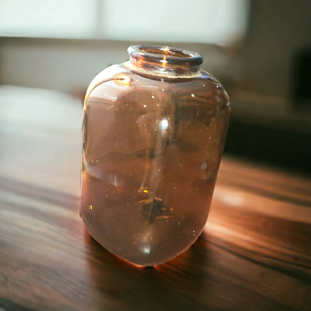 Snuff Tobacco Jar, Tobacciana, Collectible Glass, Vintage Tobacco Jar ...