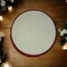 Baking Spirits Bright Red Ceramic Pie Dish 9.75 Holiday Plate Christmas ...