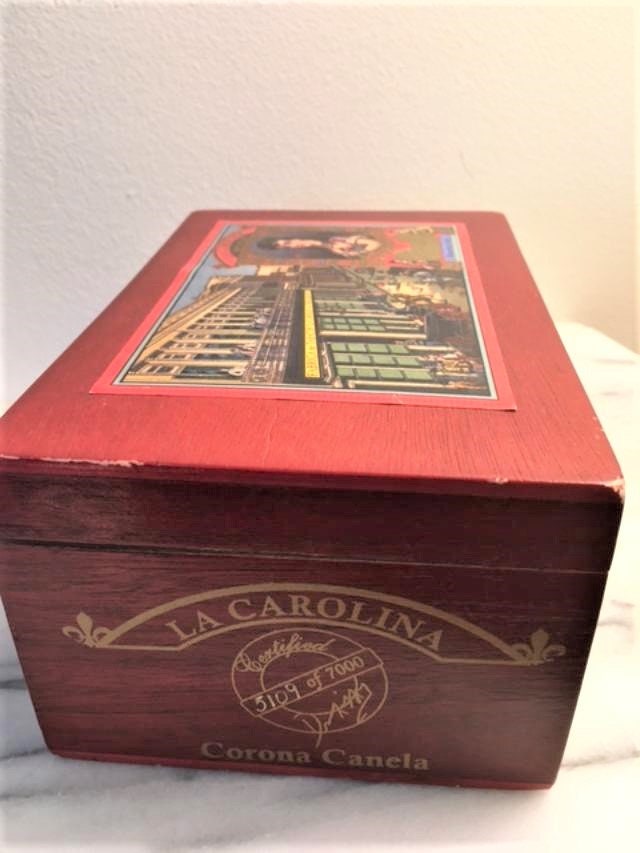 Vintage Wooden Decorative Cigar Box With Pull up Lid | Etsy