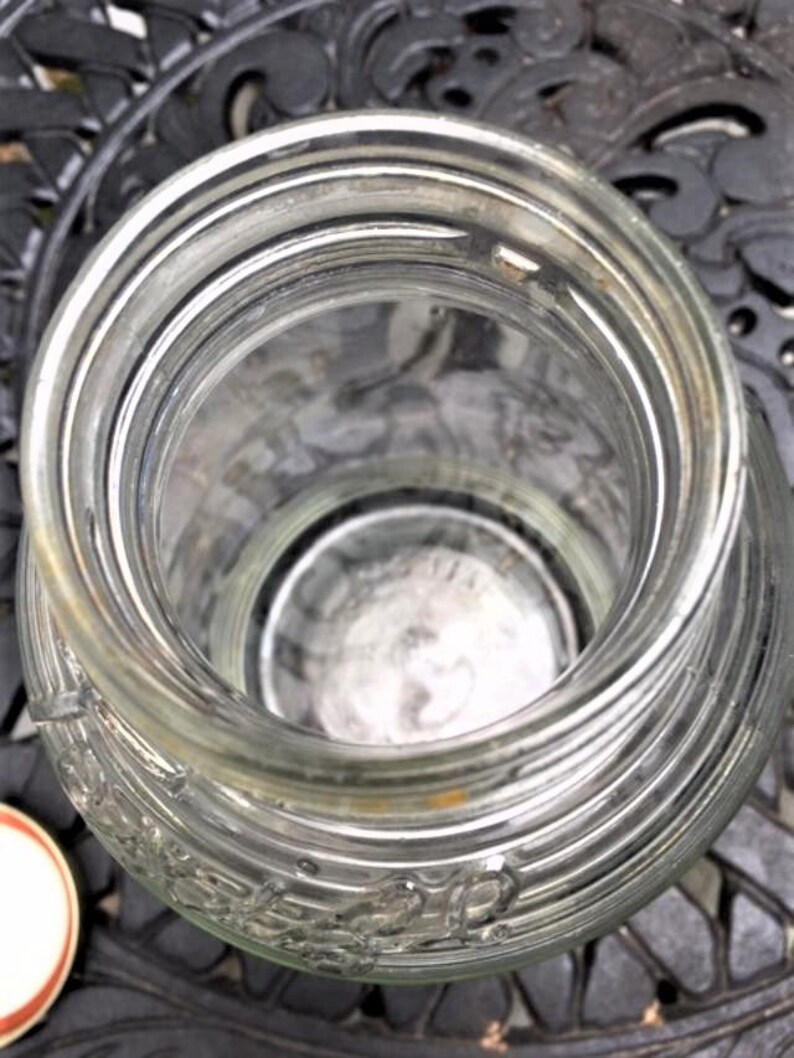 Vintage Texize Glass Jar One Half Gallon With Lid Collectible - Etsy