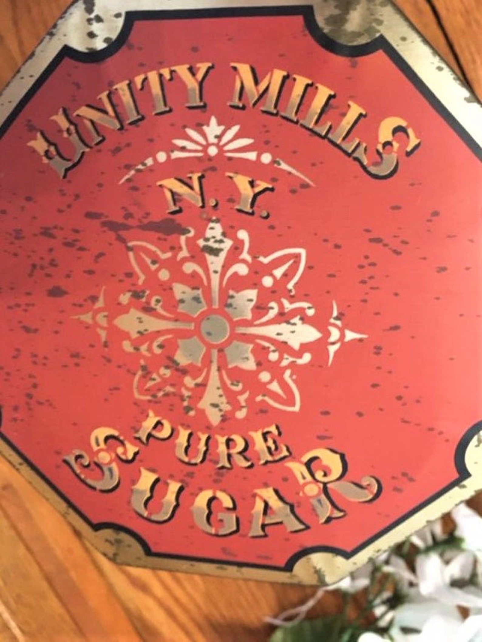 Unity Mills Sugar Canister J.S. Anthorn & Company Pure Sugar - Etsy