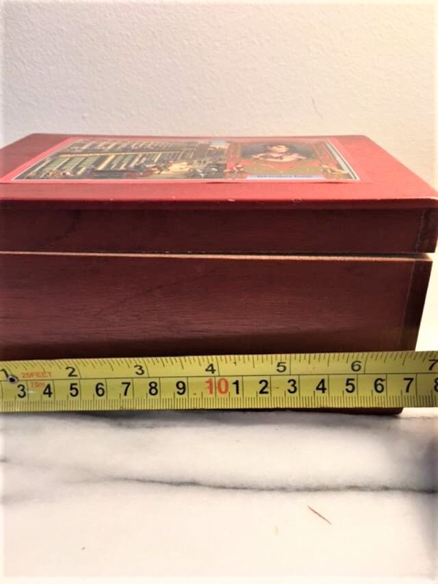 Vintage Wooden Decorative Cigar Box With Pull up Lid, Tobacciana - Etsy