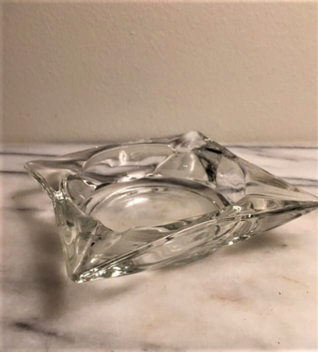 Vintage Glass Ashtray Atomic Star Shape Ashtray Tobacciana - Etsy