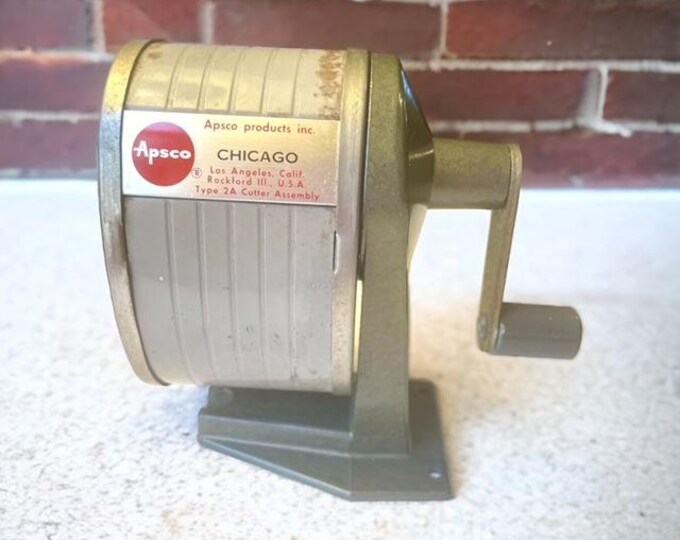 Pencil Sharpener Apsco Products Inc. Chicago Wall or Table Mount Type ...