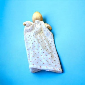 Vintage Little Sprout Baby Doll Puppet Wearing Nightgown W Wicker ...