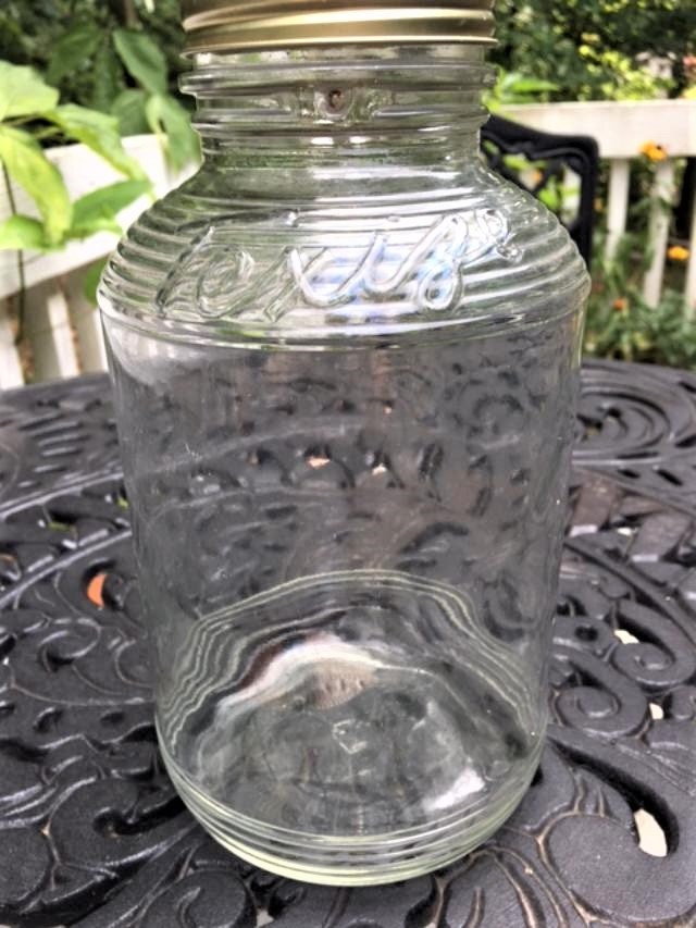 Vintage Texize Glass Jar One Half Gallon With Lid Collectible - Etsy