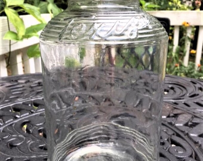 Vintage Texize Glass Jar One Half Gallon With Lid Collectible Glass - Etsy