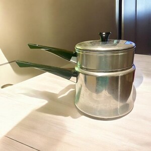 Mirro Aluminum Double Pot Boiler 2 Quart With Lid Made in USA, M-1802 ...