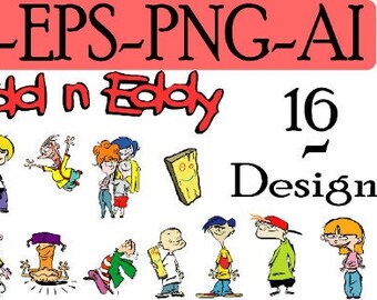 Ed and Eddy Svg - Etsy UK