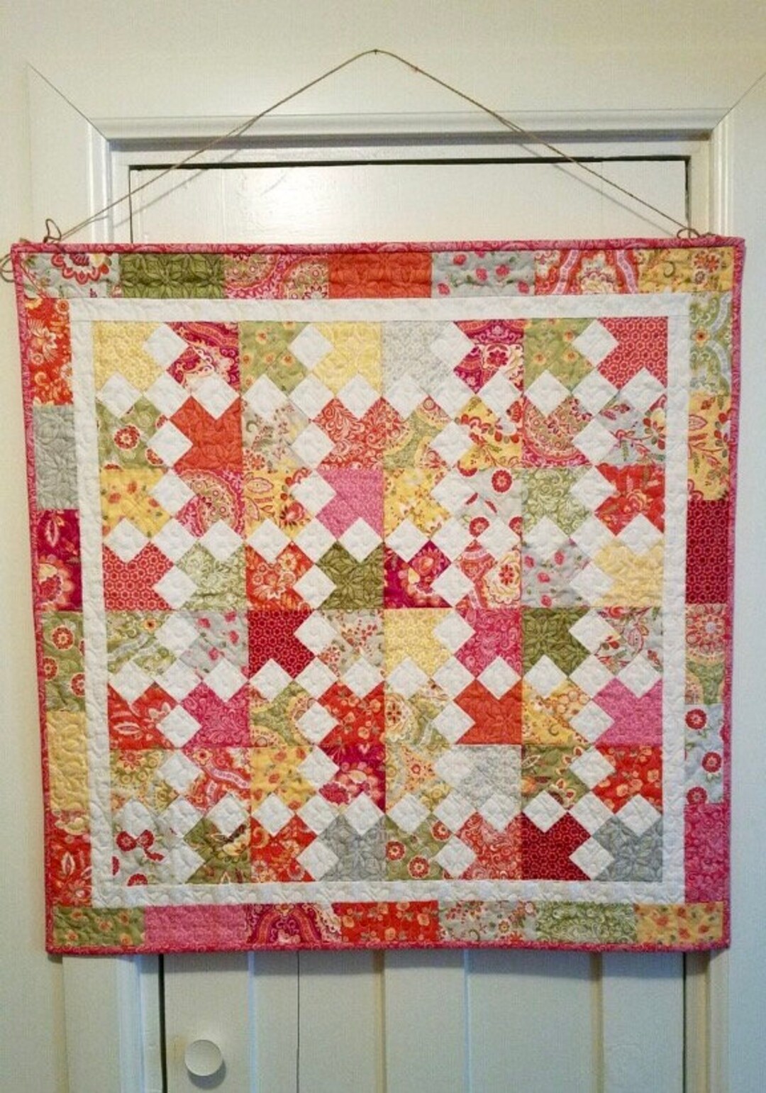 Diamond Pattern Over Pretty Square Patches - Etsy