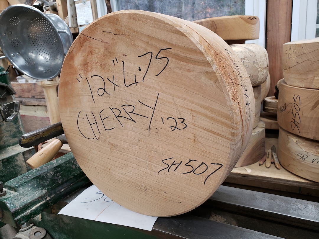 Black Cherry Wood Turning Blank spigotted - Etsy