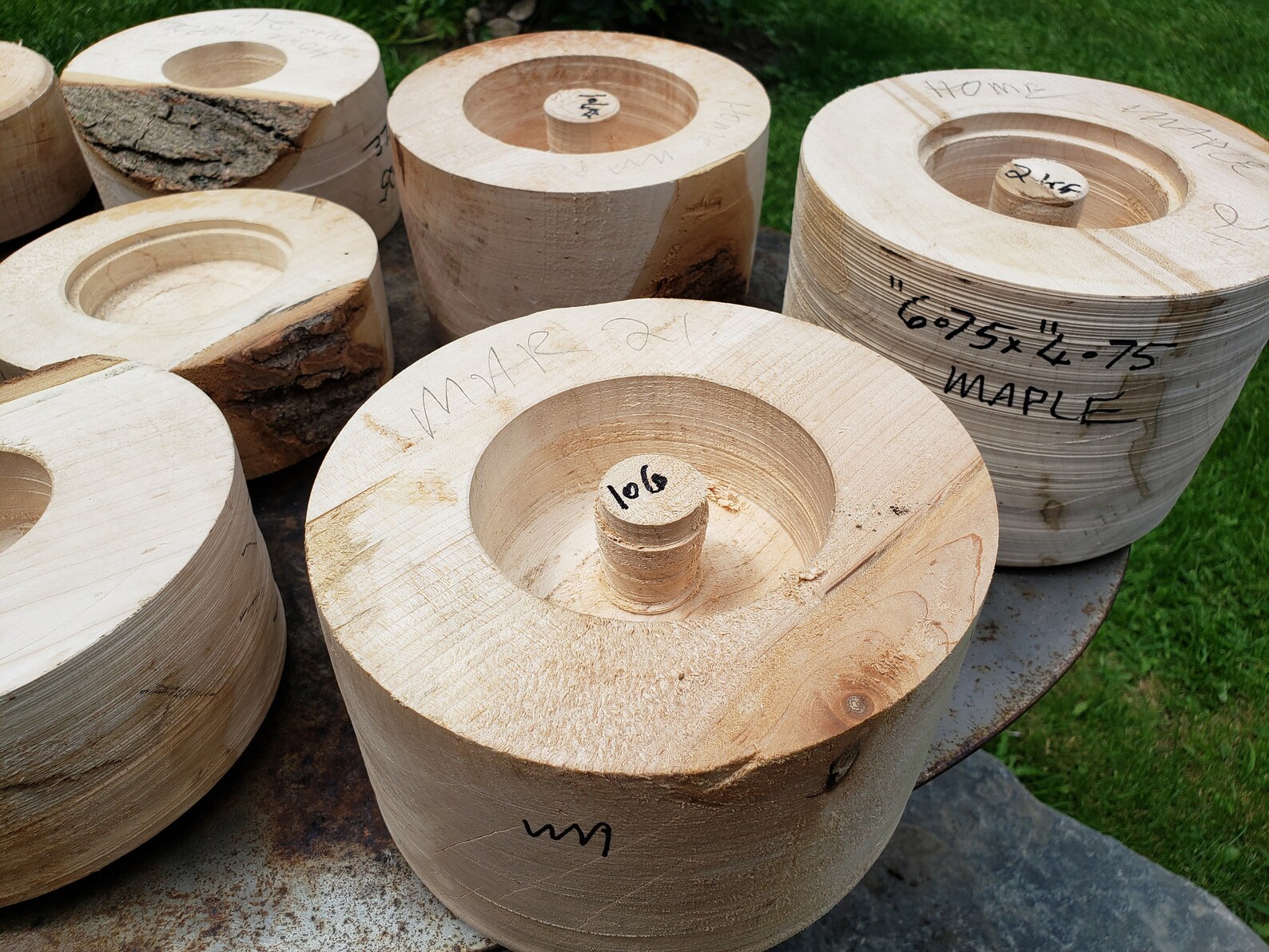 Wood Turning Blanks Spalted Maple 11pcs Etsy